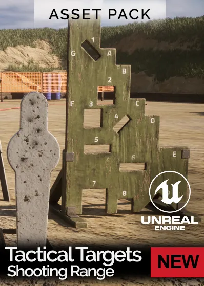 Tactical Targets - Shooting Range - Made for Unreal Engine - Hero Asset